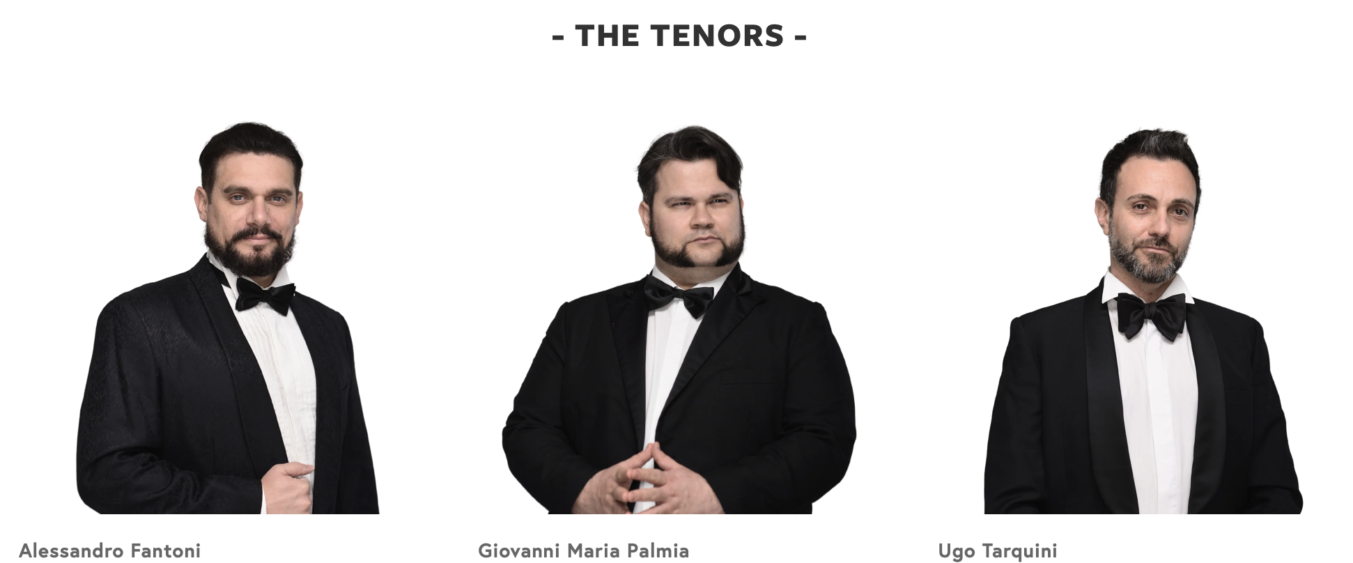 The Three Italian Tenors 03/27/2026 7:30pm - Cathedral Concerts
